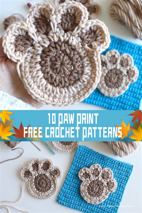 10 Paw Print Crochet Patterns Free