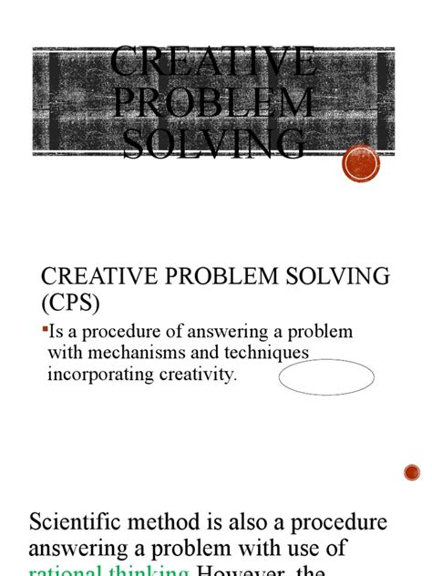 creative problem solving report entrepreneurship pdf