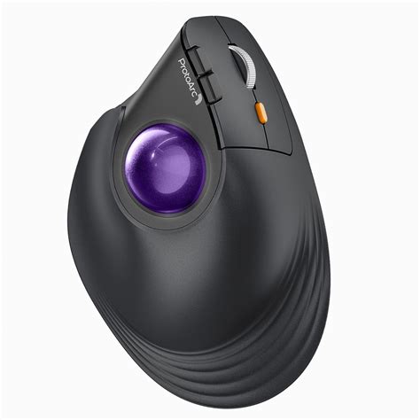 Protoarc Vertical Wireless Trackball Mouse Em05 Nl Bluetooth Ergonomic Rollerball