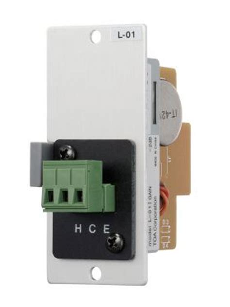 Toa L 01s Line Matching Input Module With Removable Terminal Block