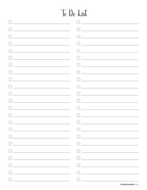 To Do List Templates 60 Free Printable Pdfs