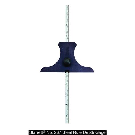 237 Starrett Rule Depth Gage Range 0 6″ Collins Tools And Welding