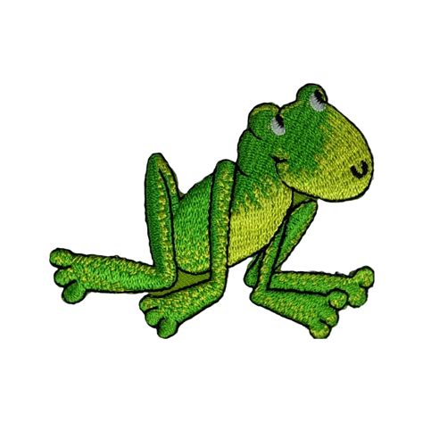 Sitting Green Frog Iron On Patch Iron On Patch Australia By Dek D