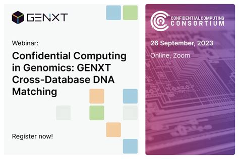 Genxt On Linkedin Webinar Confidentialcomputing Genomics Datacollaboration