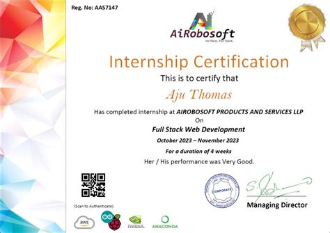 Aju Thomas On Linkedin Internship Frontenddeveloper