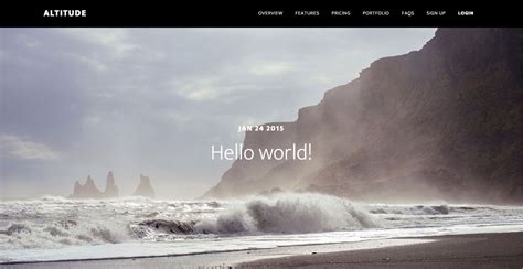 Full Screen Featured Image Background Parallax Section On Posts And Pages In Altitude Pro