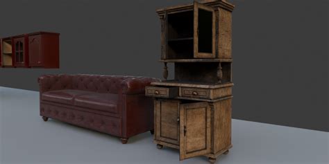 Old Furniture Asset Pack Superhive Formerly Blender Market