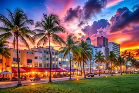 Art Deco Miami Skyline