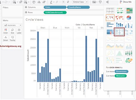Circle Views In Tableau