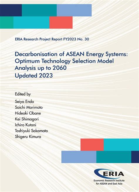 Decarbonisation Of Asean Energy Systems Optimum Technology Selection