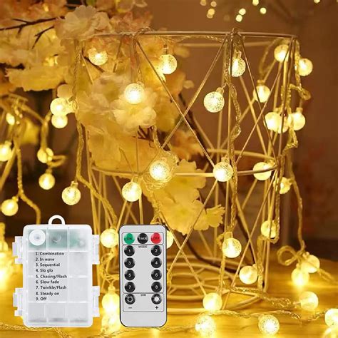 Battery Operated Globe String Lights 33ft 100 Led Battery Powered