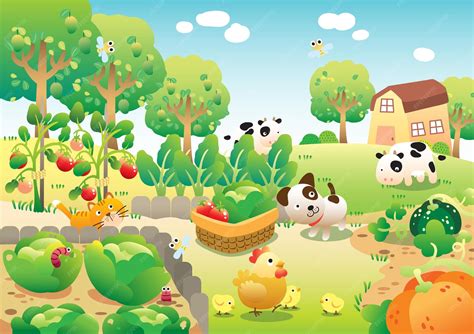 Premium Vector Farm Vectors Background