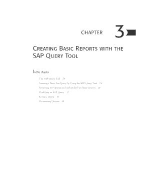 Fillable Online Creating Basic Reports With The Sap Query Toolpdf Form Fax Email Print PdfFiller