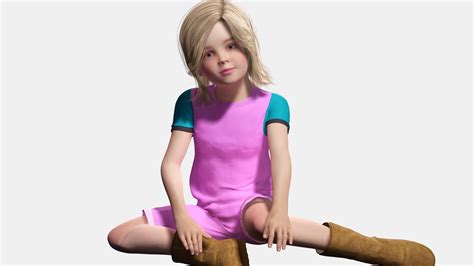 Artstation Realistic Girl Game Assets
