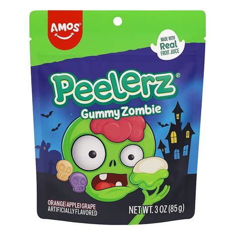 Amos Peelerz Gummy Zombies Halloween 65g Kkb Großhandel