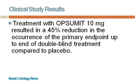 Opsumit® Macitentan Renal And Urology News
