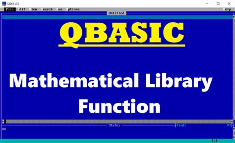 Mathematical Library Functions Qbasic Teach School