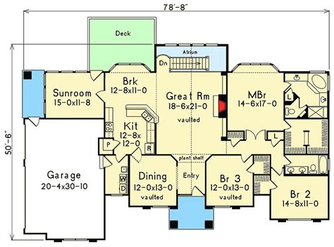 Center Atrium House Plans