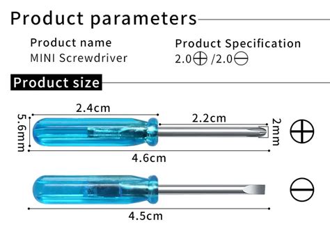 Flathead Screwdriver Sizes