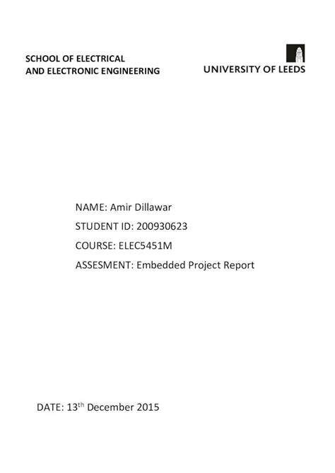 PDF Embedded Systems Report DOKUMEN TIPS