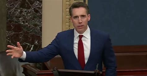 Josh Hawley On Fire Senator Calls Out Senates Middle Finger To