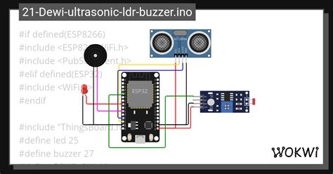 21 Dewi Ultrasonic Ldr O Wokwi Esp32 Stm32 Arduino Simulator