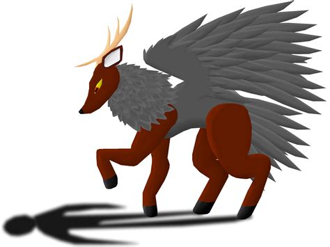 Peryton Wings Ablaze Art