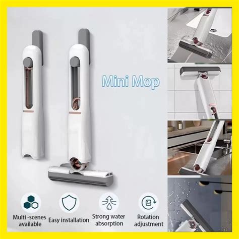 Jual Alat Pel Mini Portable Lipat Mop Pembersih Ruangankaca Cleaning