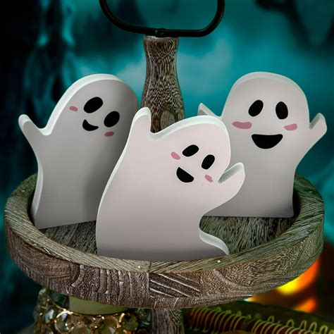 Juego De Adornos De Fantasma De Halloween Decoración De Escritorio En