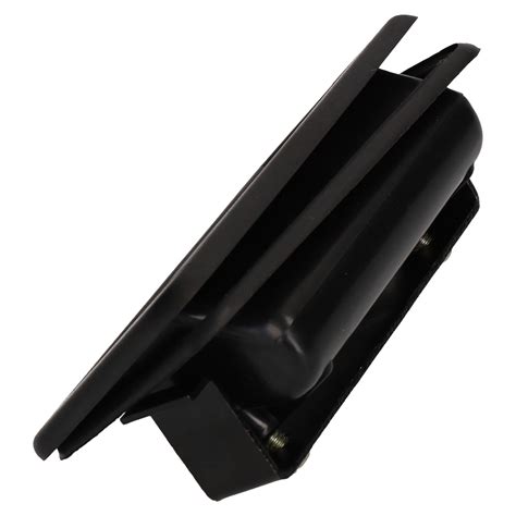 Large Flush Door Pull Handle 130mm Black Abs Finger Pocket Insert Scre