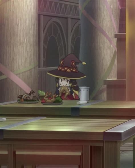 Megumin Eating Rbackgroundmegumin