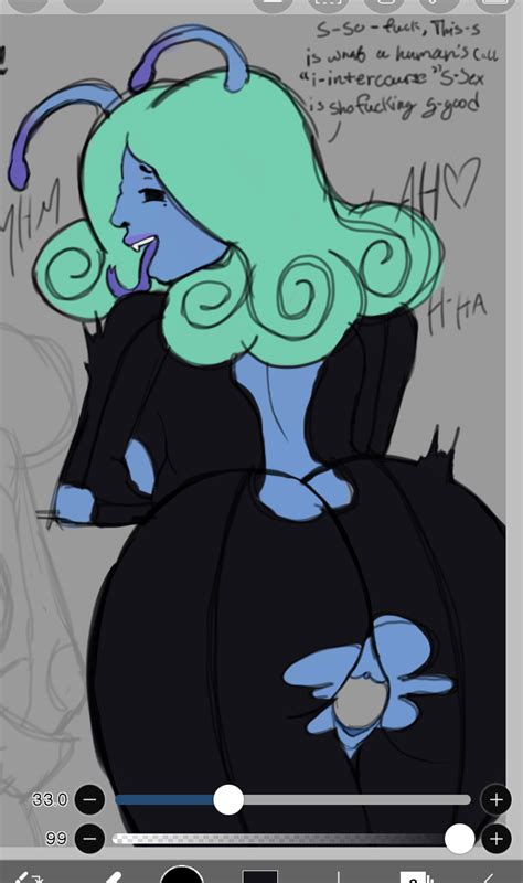 Rule 34 Alien Alien Girl Big Ass Big Breasts Blue Skin Green Hair