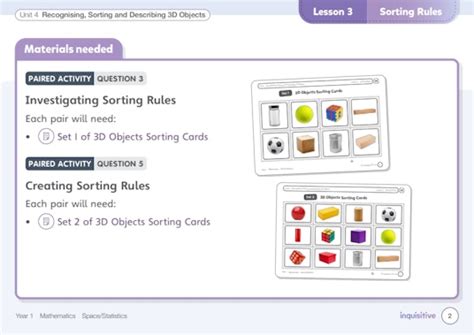 Sorting Rules Lesson Maths Au