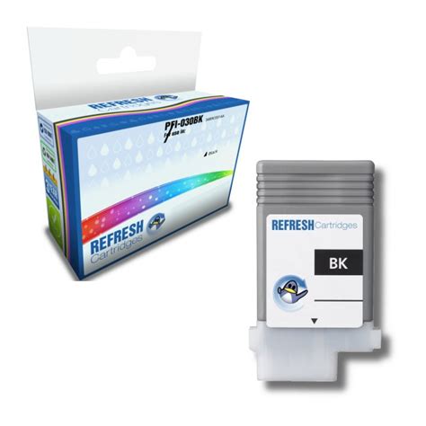 Canon Pfi 030bk Black Remanufactured Ink Cartridge