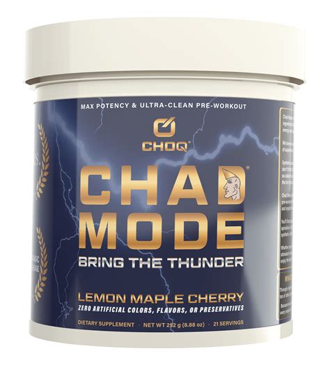 Chad Mode Clean Pre Workout With Blue Majik® Spirulina Choq®