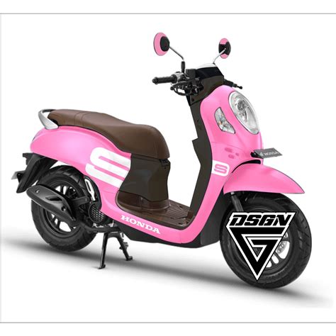 Jual Decal Scoopy Full Body Full Blok Decal Scopy Dekal New Fi 2021 Prestige Pink Putih
