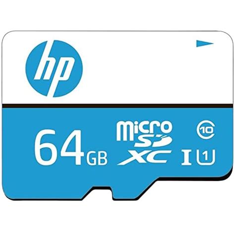 Buy Hp Class 10 Microsd Memory Card 64gb White Blue Hp Msdcwau1 64gb Online In Uae Sharaf Dg