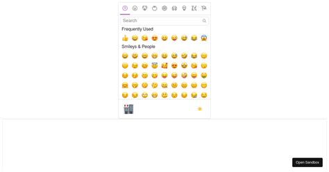 Emoji Mart Examples CodeSandbox