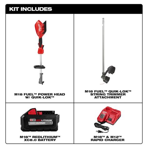 Milwaukee M18 Fuel String Trimmer Kit