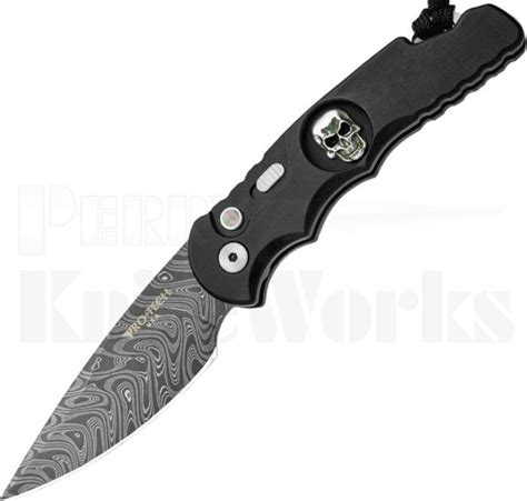 Protech Tr 5 Skull Tactical Response Automatic Knife 325 Damascus