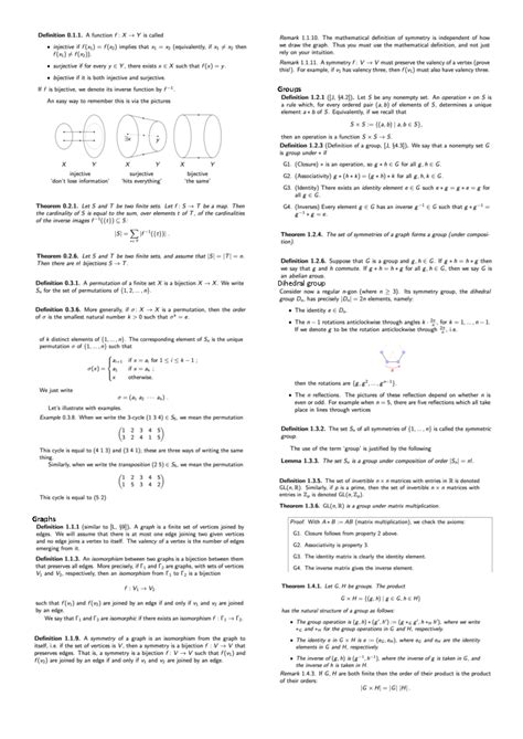 Fpm Sheet Summary Fundamentals Of Pure Mathematics Math08064