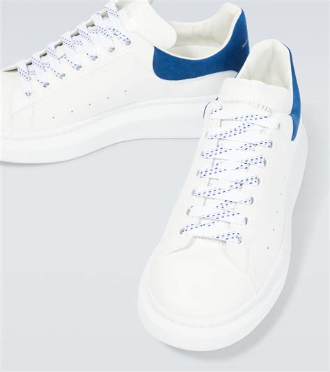 Oversized Leather Sneakers In White Mc Queen Mytheresa