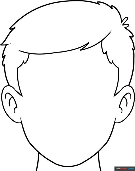 How To Draw A Blank Face Simple Face Drawing Face Outline Face Drawing