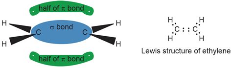 The Nodal Plane In The π Bond Of Ethene Is Located In