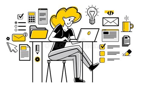 Intellectual Worker Woman Making Analysis Of Some Data On Pc Or Web