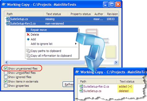 tortoisesvn and subversion cookbook part 2 file operations and