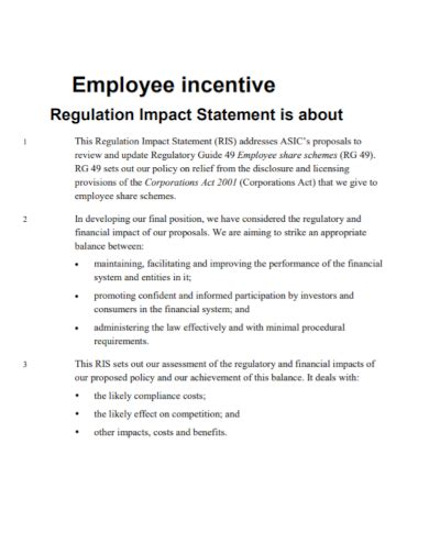 Free 5 Employee Impact Statement Samples In Pdf