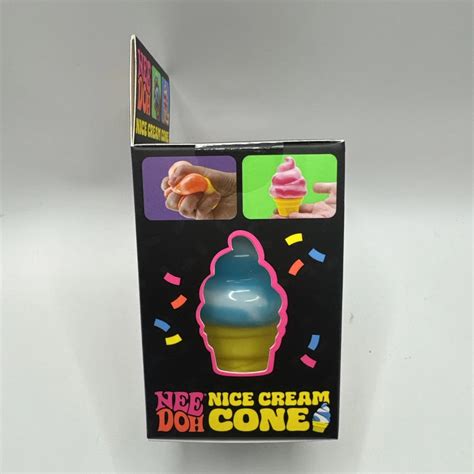 Blue Needoh Nice Cream Cone Ice Cream Squishy Toy 2026 Nee Doh Stress