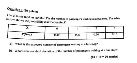 [solved] question 1 20 points the discrete random varia