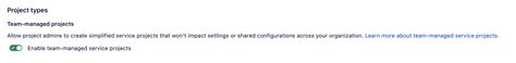 user cannot find the option to create company managed project jira